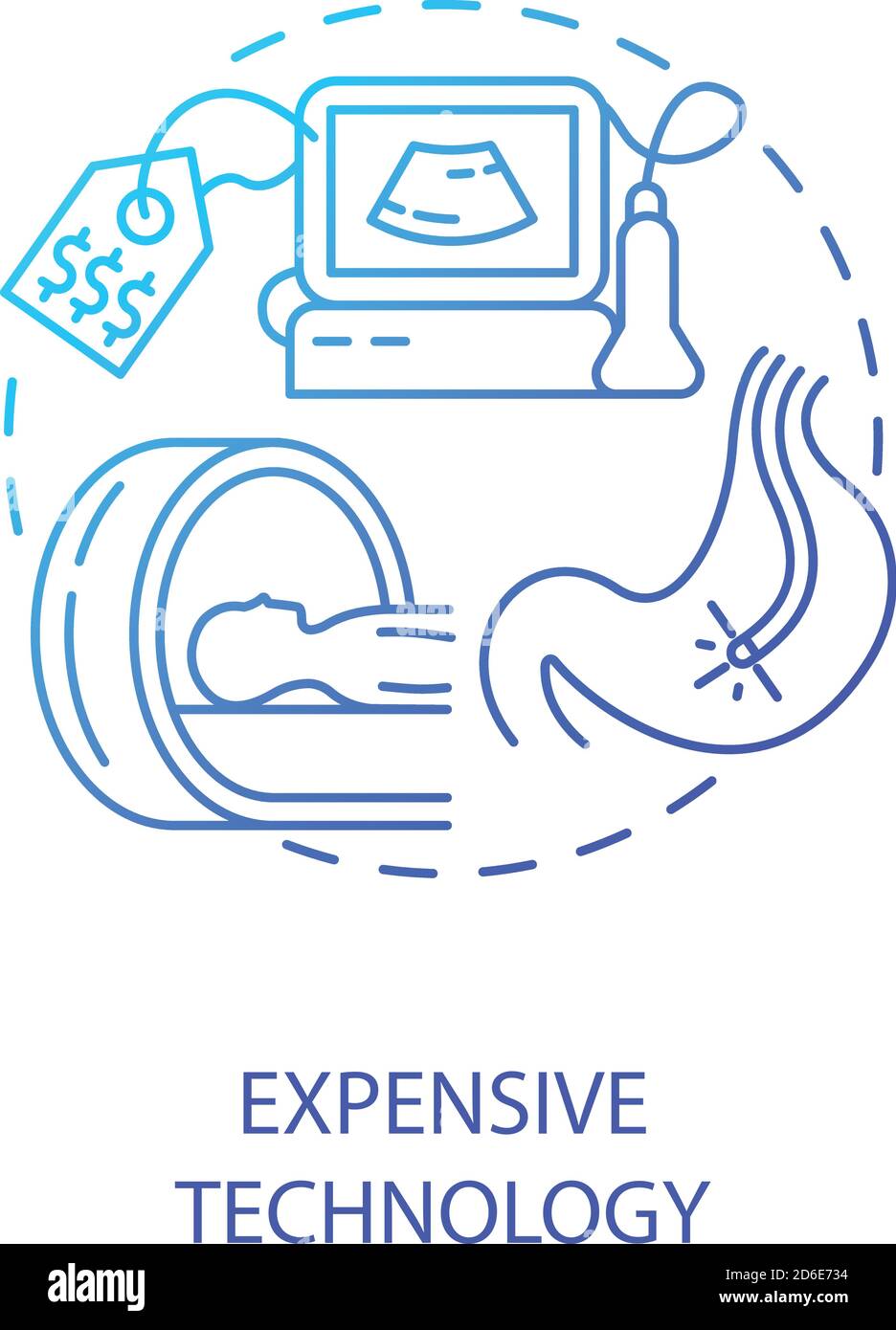 Expensive technology concept icon Stock Vector Image & Art - Alamy