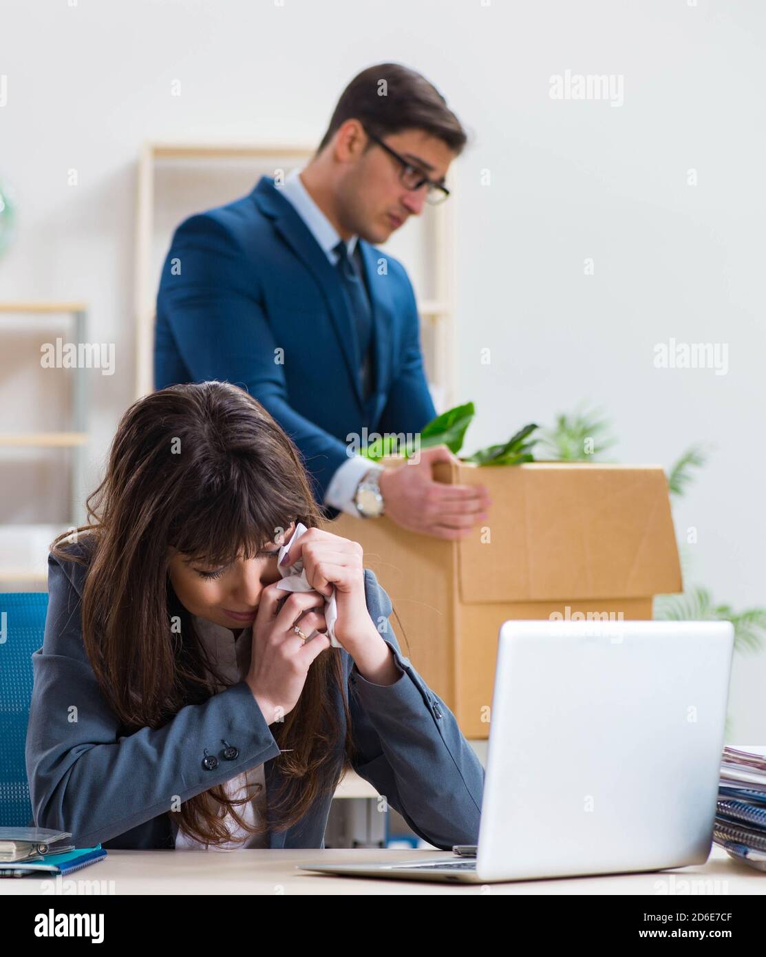 The person being fired from his work Stock Photo - Alamy