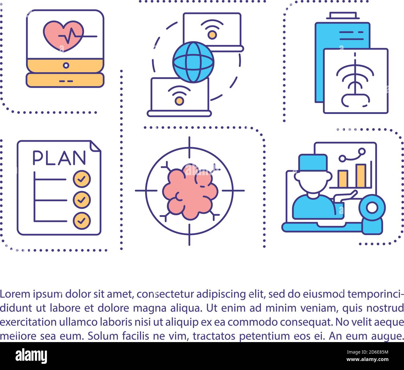 Virtual healthcare concept icon with text Stock Vector Image & Art - Alamy