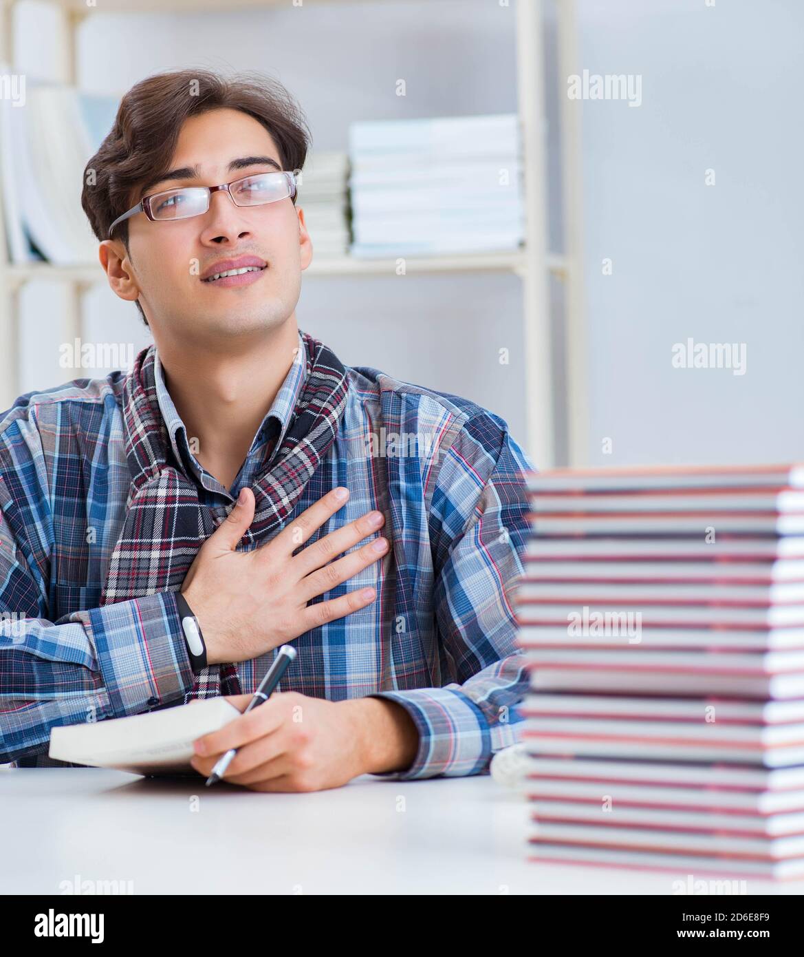 The writer presenting his books to public Stock Photo - Alamy