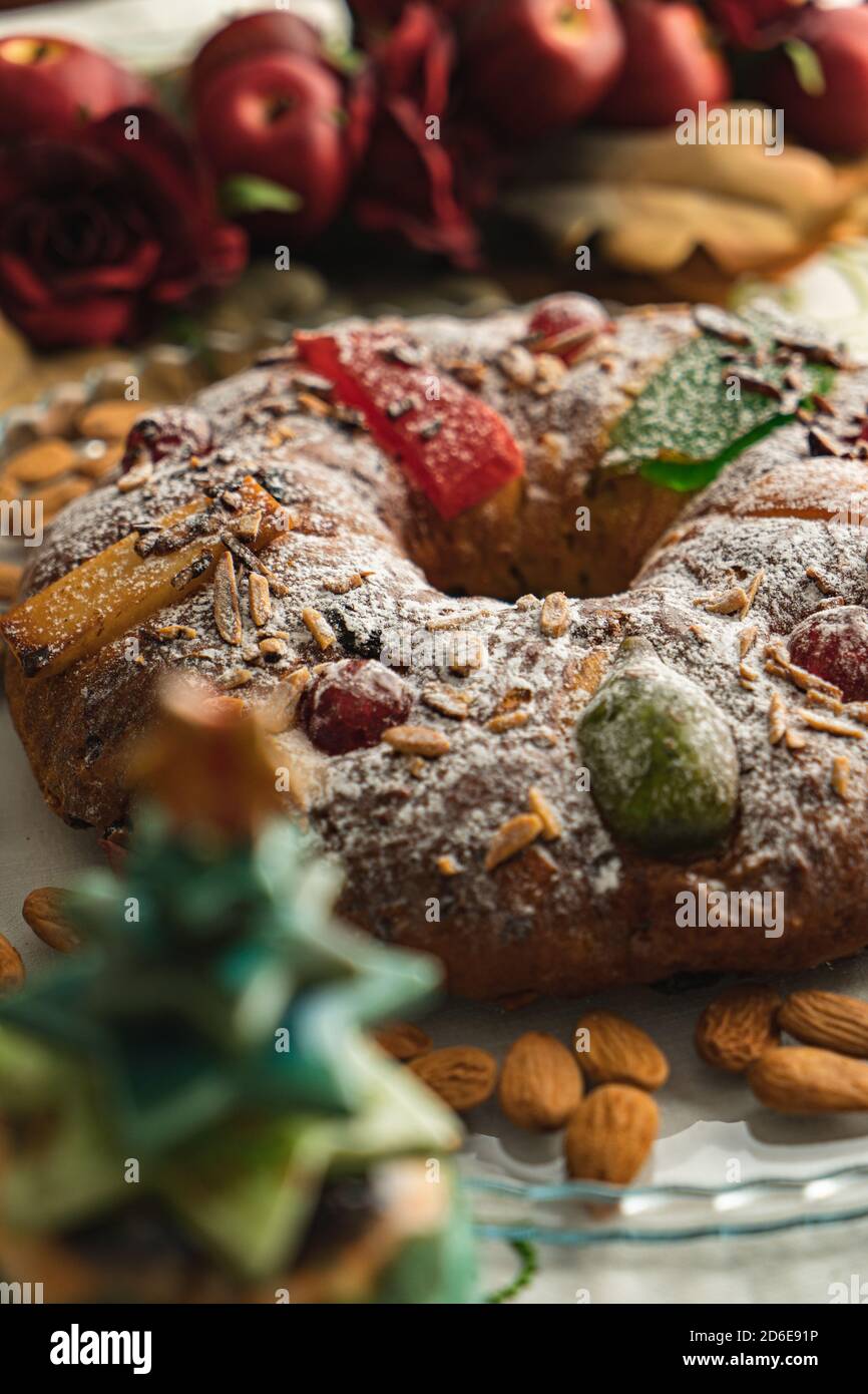 Bolo Rei, King Cake Stock Photo - Alamy