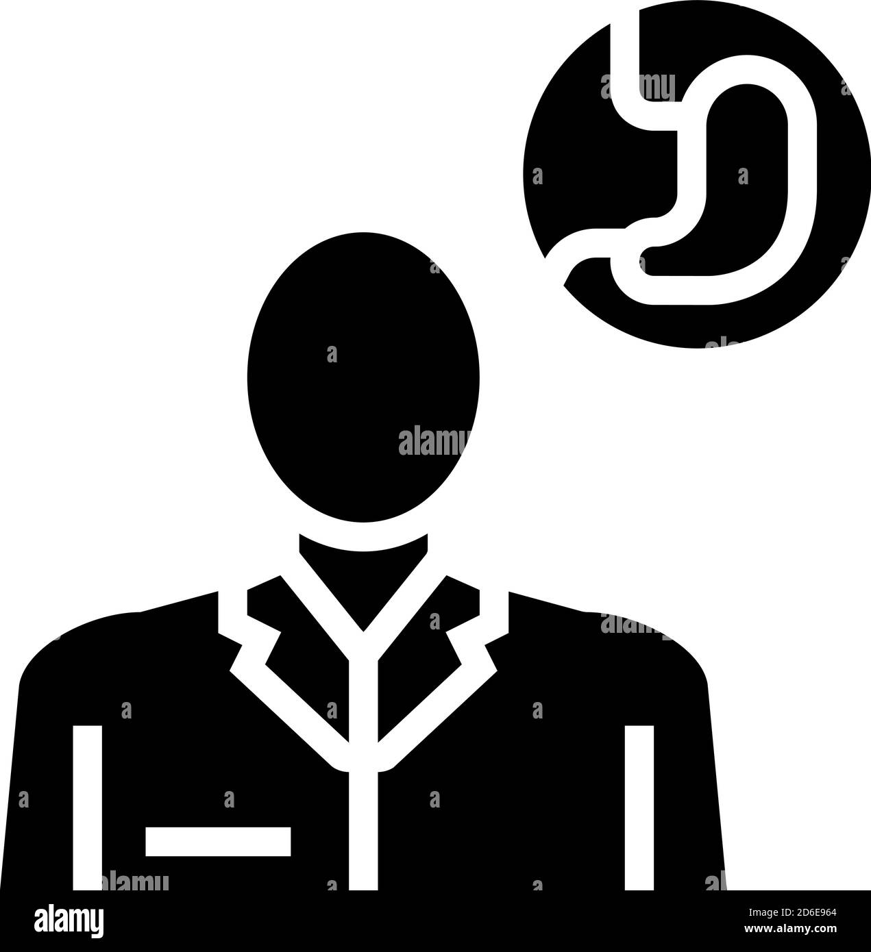 Gastroenterology symbol Black and White Stock Photos & Images - Alamy