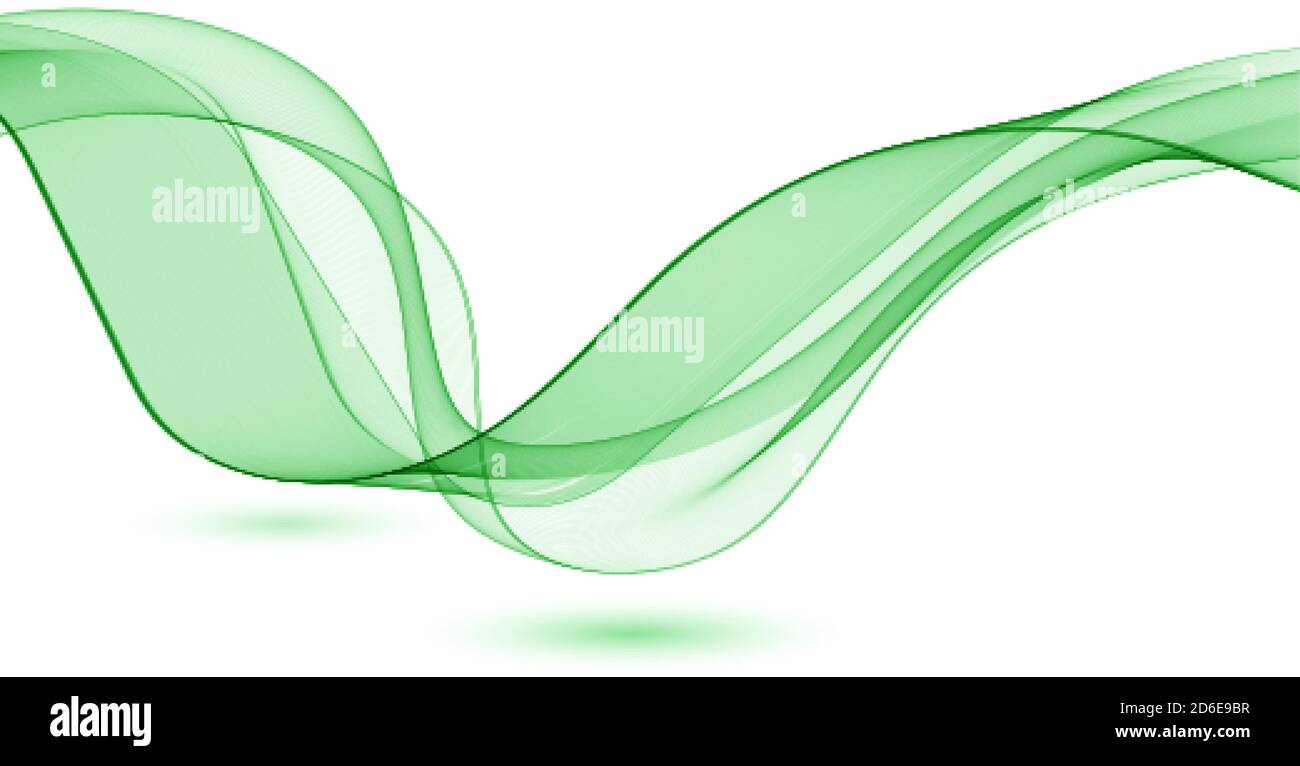 Green abstract wave. Background image for banner Stock Vector Image ...