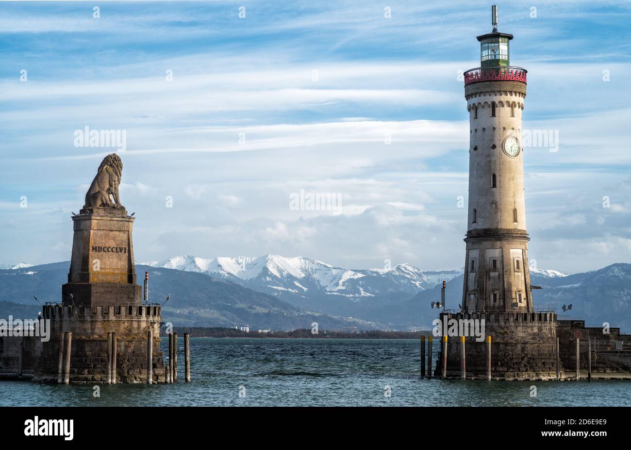 Germany, Lindau am Bodensee, lighthouse Stock Photo - Alamy