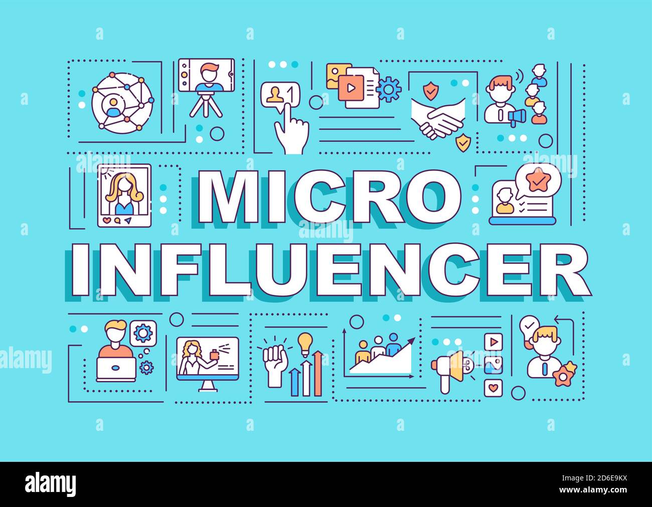 Micro Influencers word concepts banner Stock Vector Image & Art - Alamy