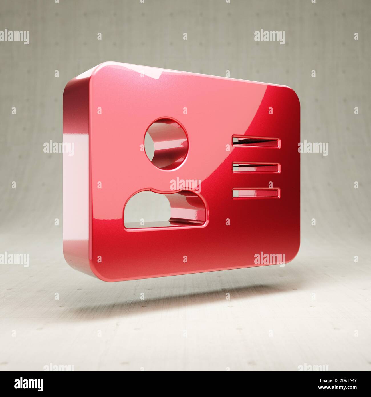 Address Card icon. Gold glossy Address Card symbol isolated on white ...