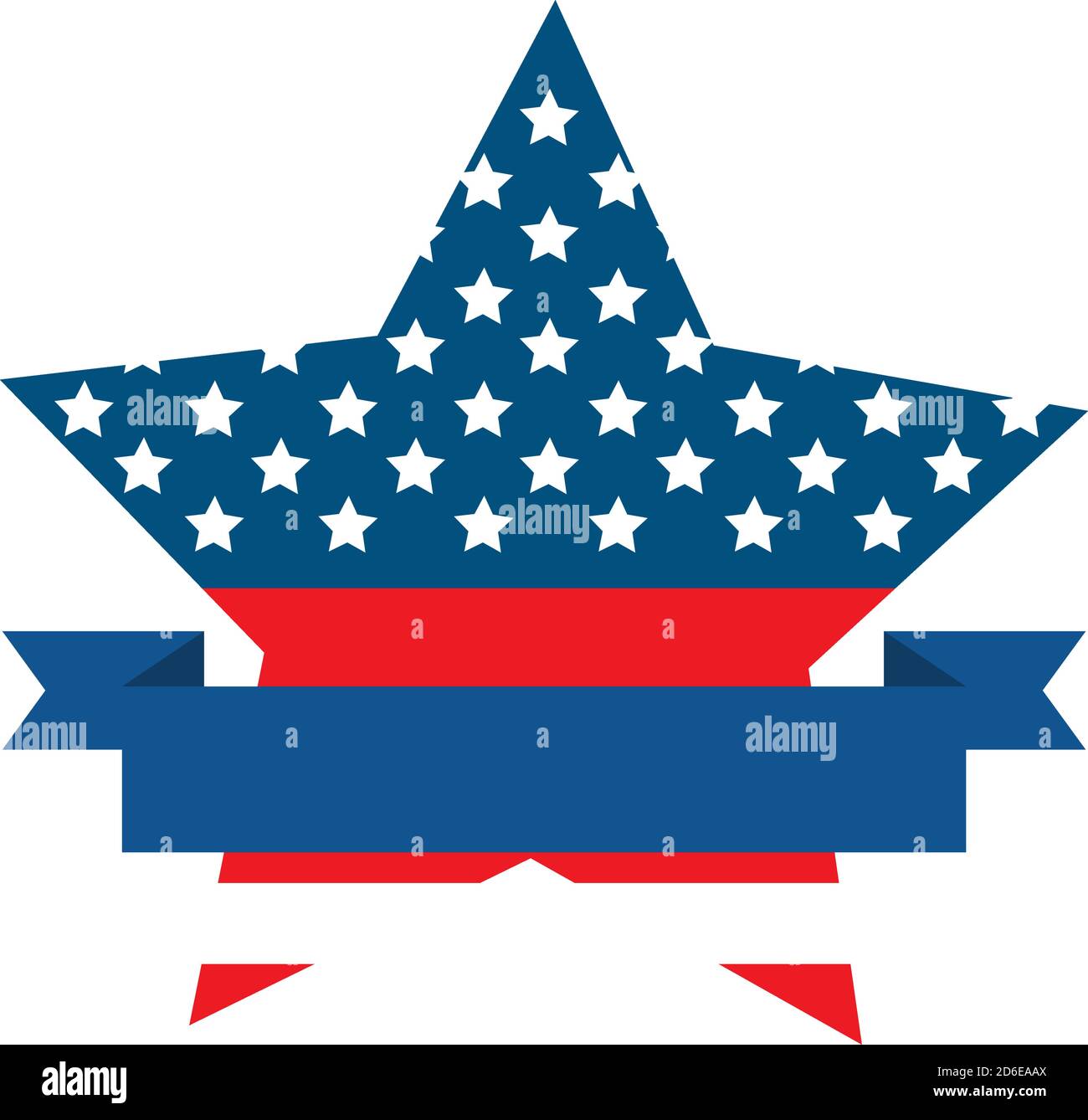 usa star with ribbon vector design Stock Vector Image & Art - Alamy