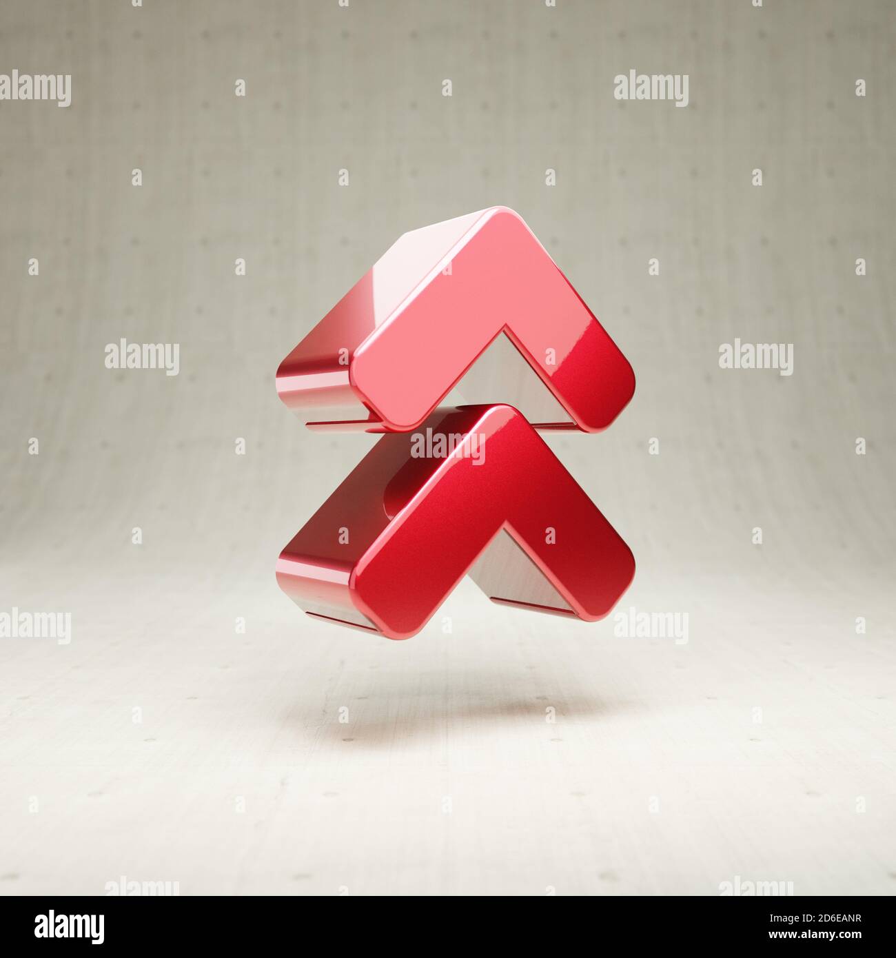Angle Double Up icon. Gold glossy Angle Double Up symbol isolated on ...