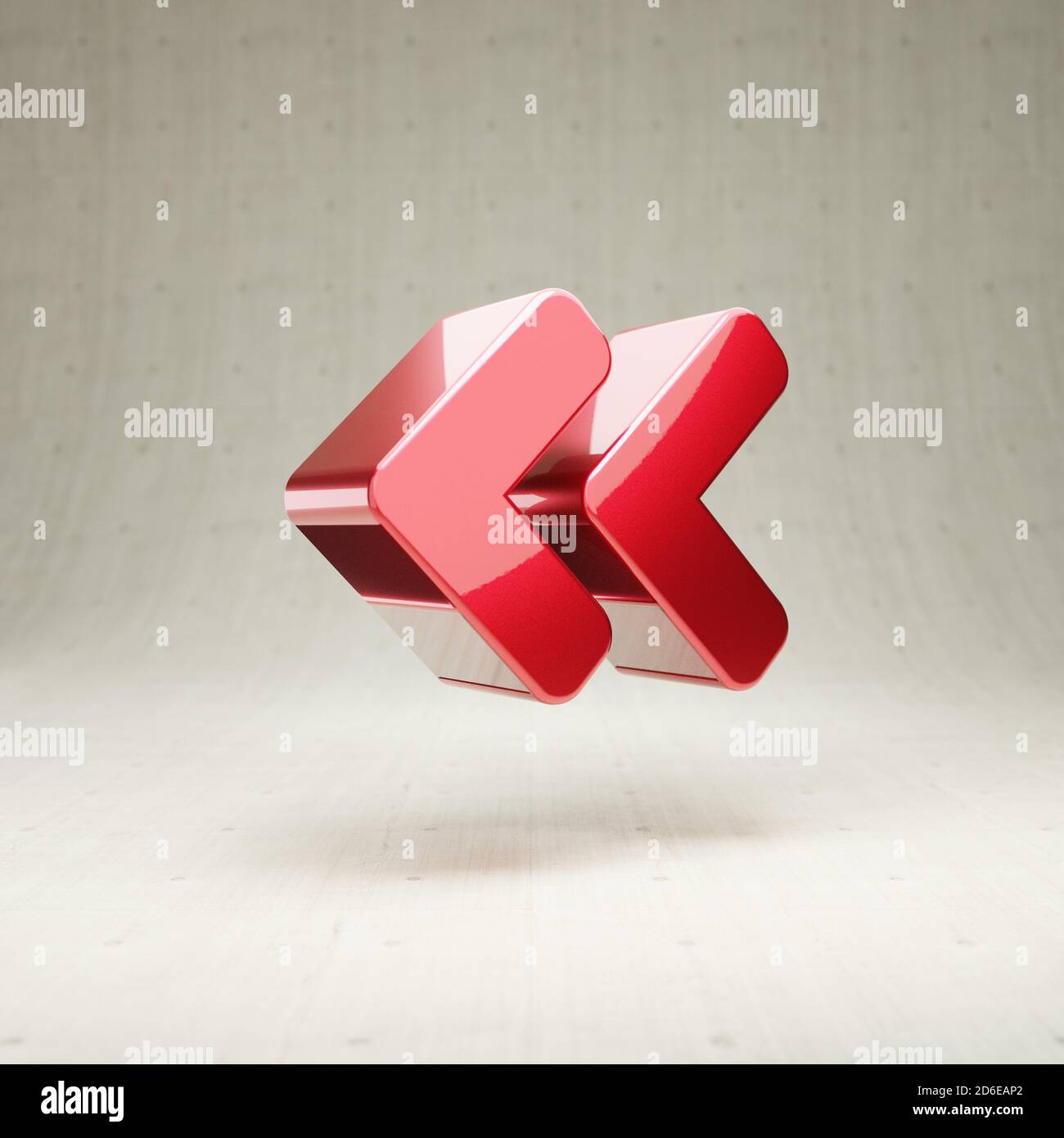 Angle Double Left icon. Gold glossy Angle Double Left symbol isolated ...