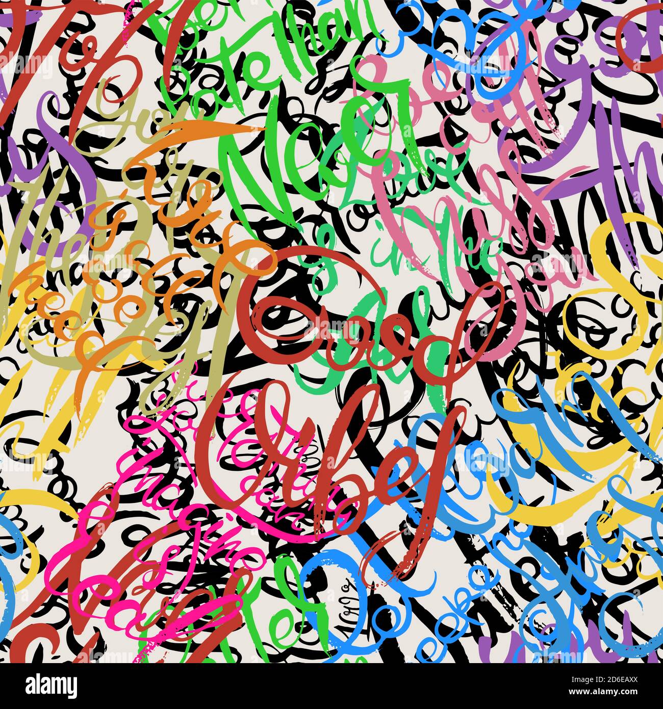 Graffiti background seamless pattern. Hand style tagging. Vandal vector ...