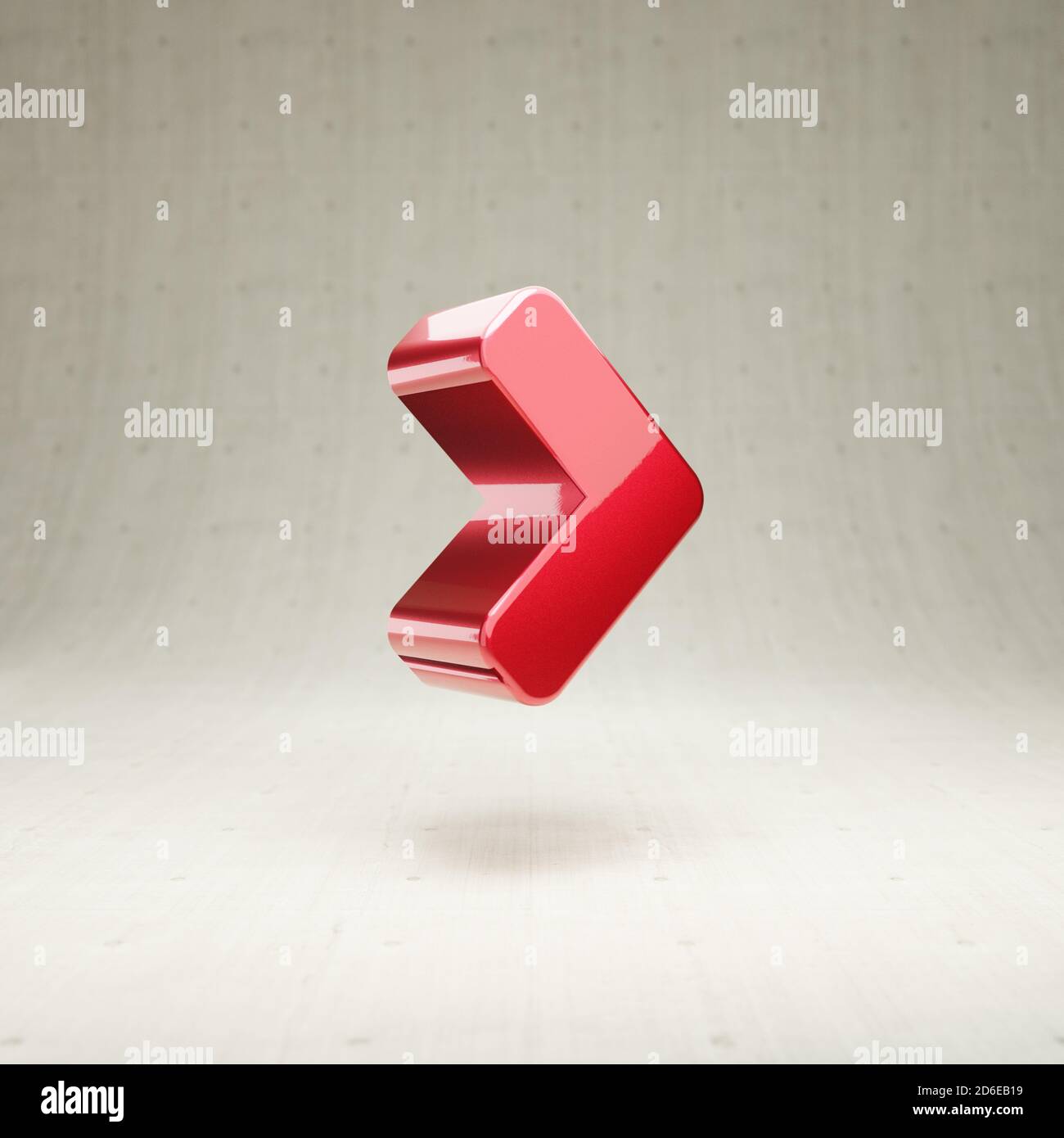 Angle Right icon. Gold glossy Angle Right symbol isolated on white ...