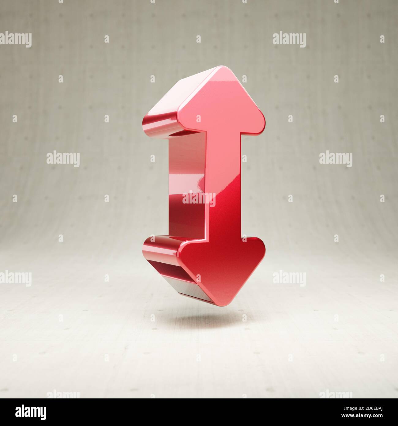 Vertical Arrows icon. Gold glossy Vertical Arrows symbol isolated on ...