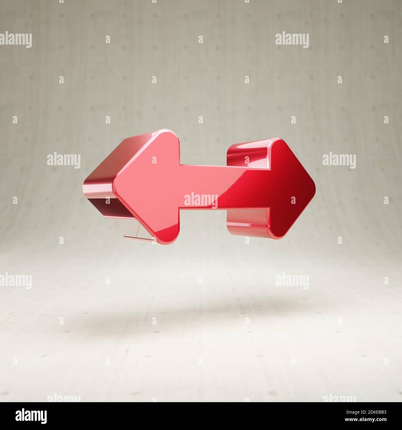 Horizontal Arrows icon. Gold glossy Horizontal Arrows symbol isolated ...