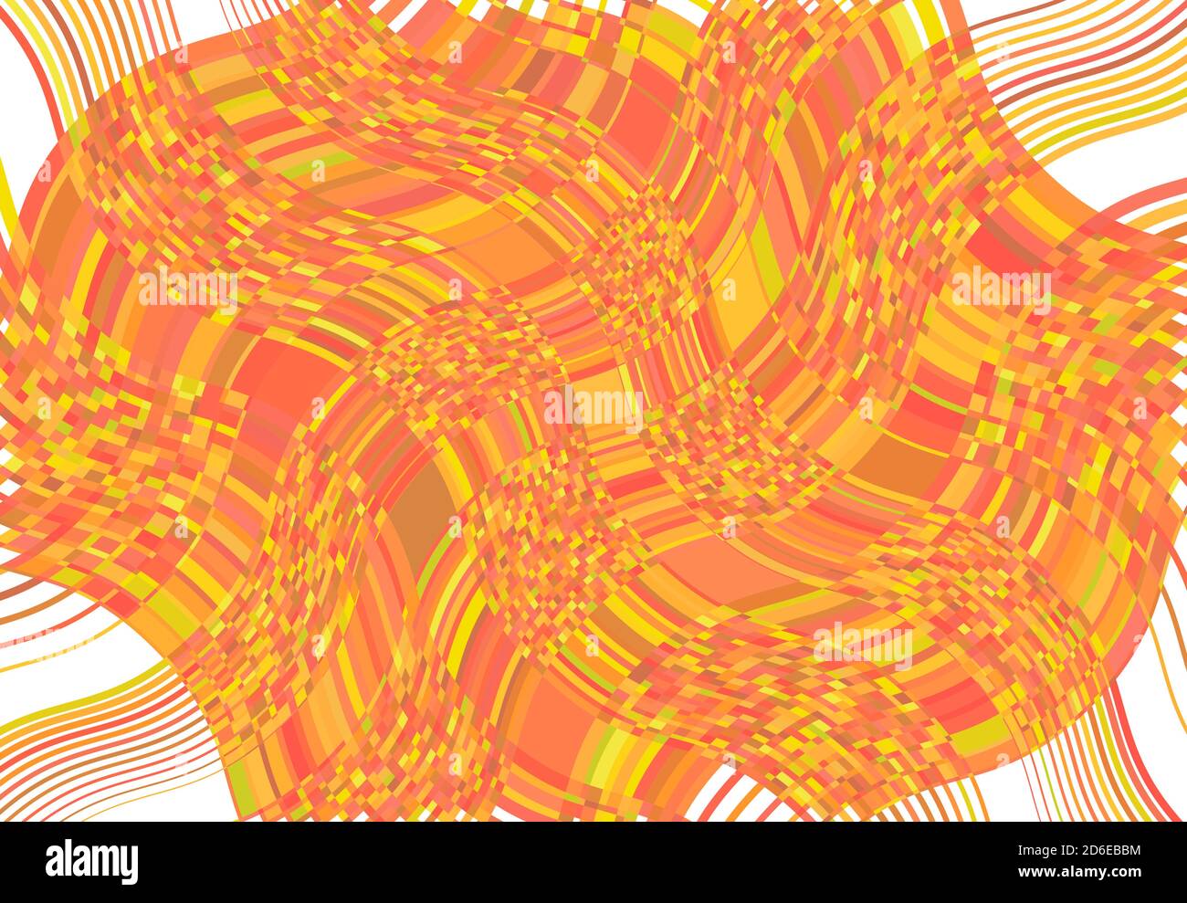 mosaic background, tessellation pattern. yellow wavy, waving and ...