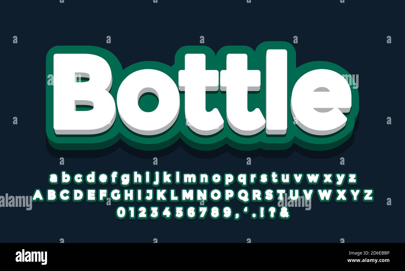 Glowing green neon alphabet letters hi-res stock photography and images ...