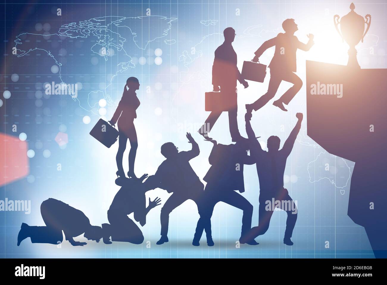 Career progression concept with businessman climbing the stairs Stock ...