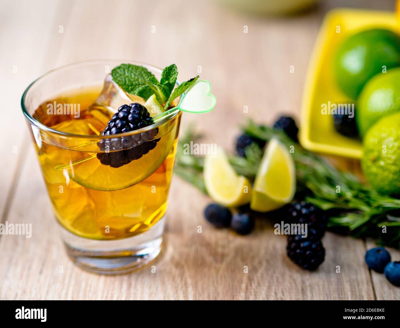 Cold refreshing summer ice tea Stock Photo - Alamy
