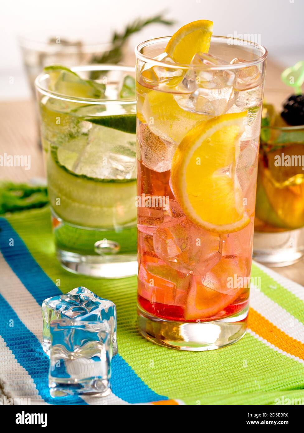 Cold refreshing summer drinks and cocktails Stock Photo - Alamy