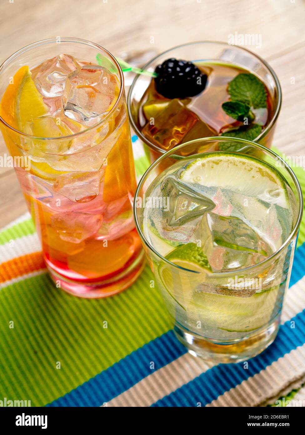 Cold refreshing summer drinks and cocktails Stock Photo - Alamy