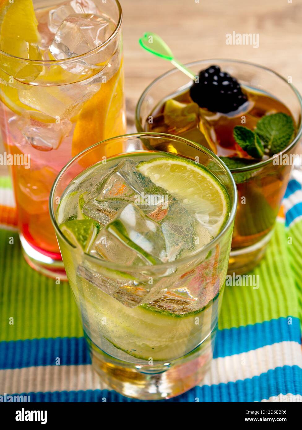 Cold refreshing summer drinks and cocktails Stock Photo - Alamy
