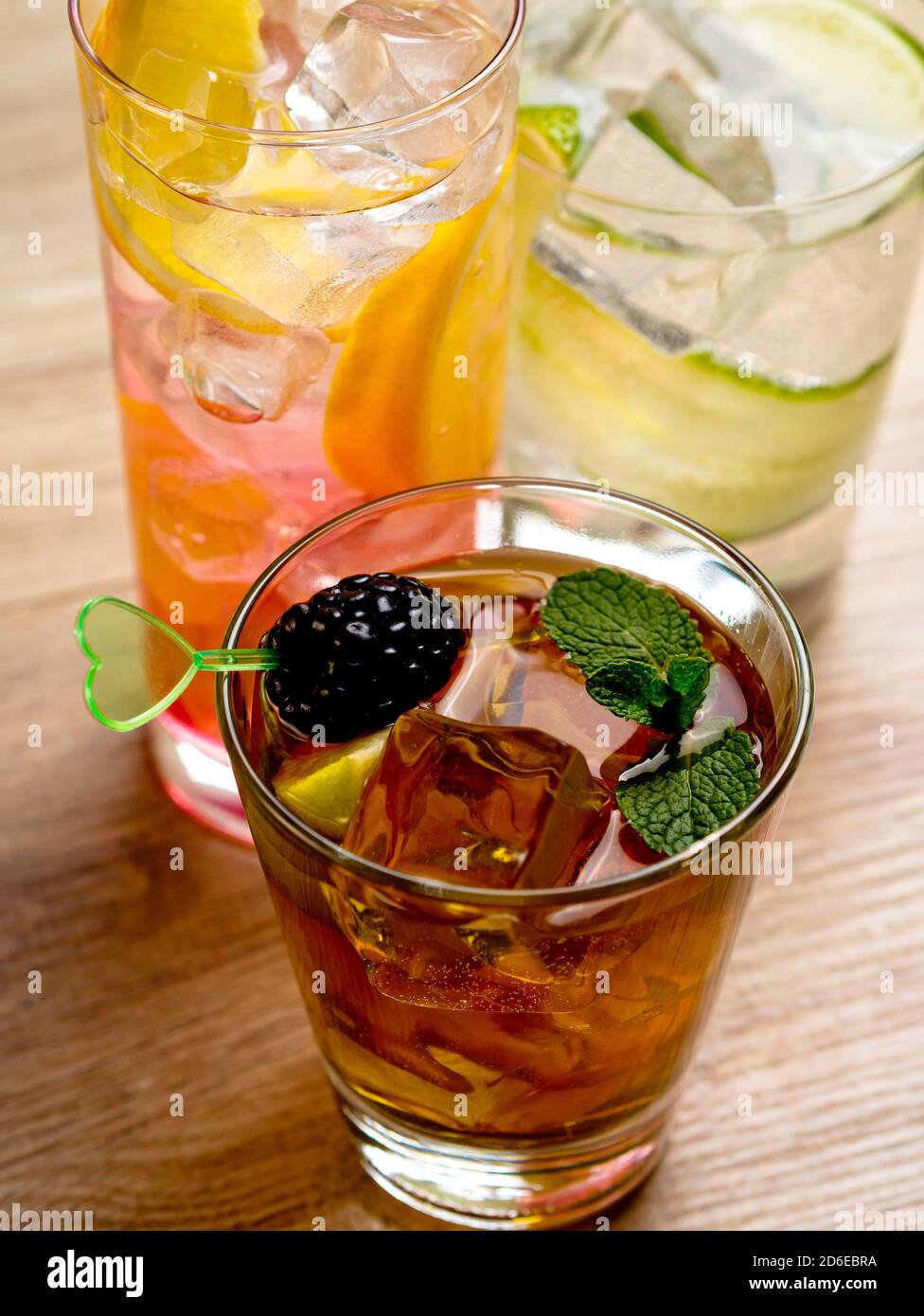 Cold refreshing summer drinks and cocktails Stock Photo - Alamy