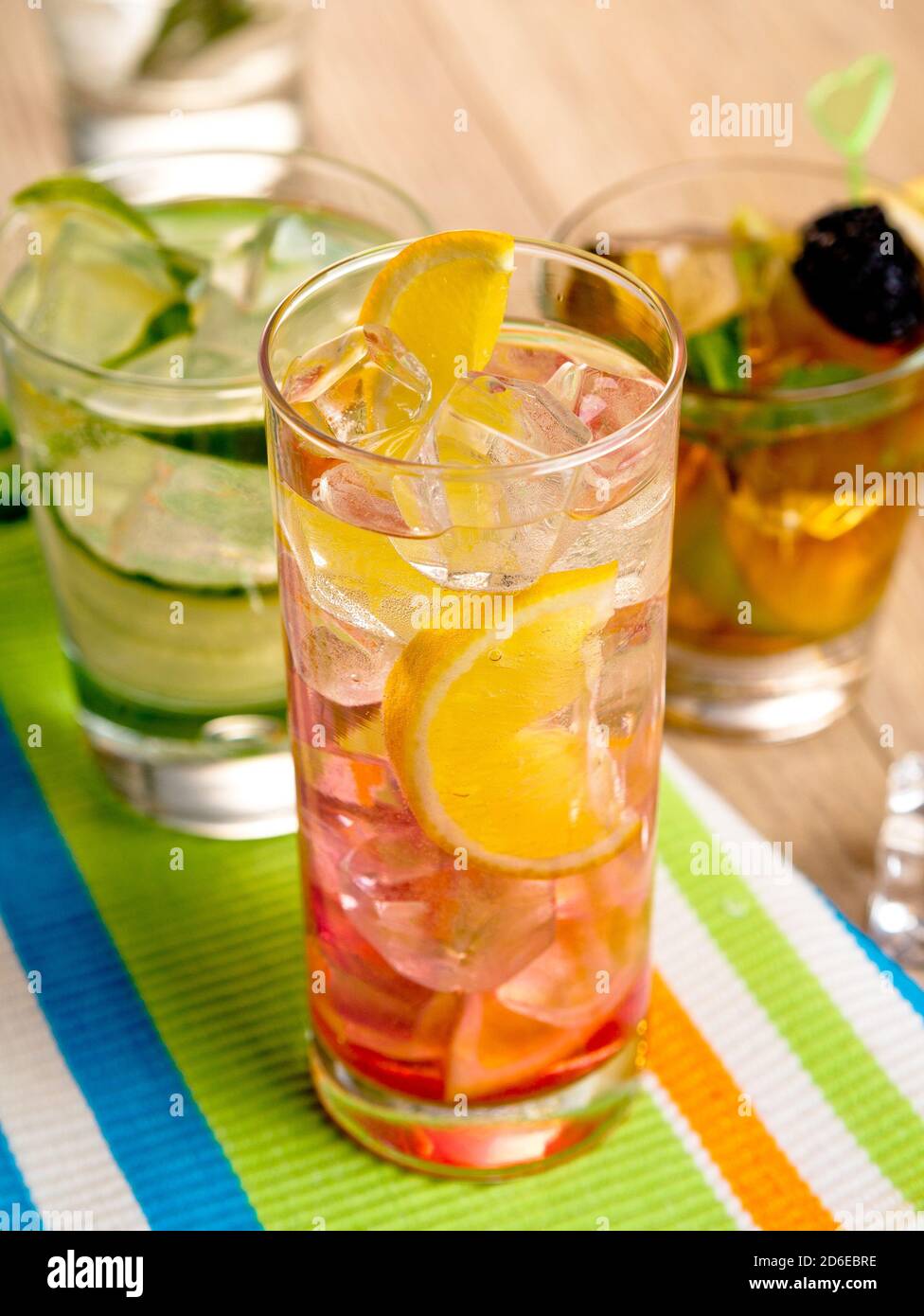 Cold refreshing summer drinks and cocktails Stock Photo - Alamy