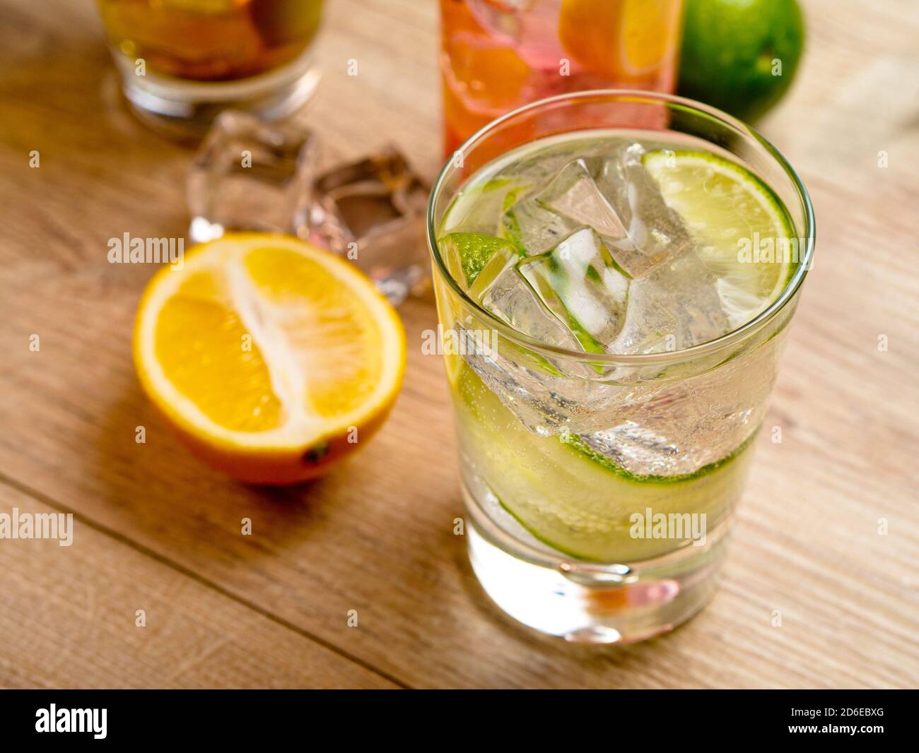 Cold refreshing summer drinks and cocktails Stock Photo - Alamy