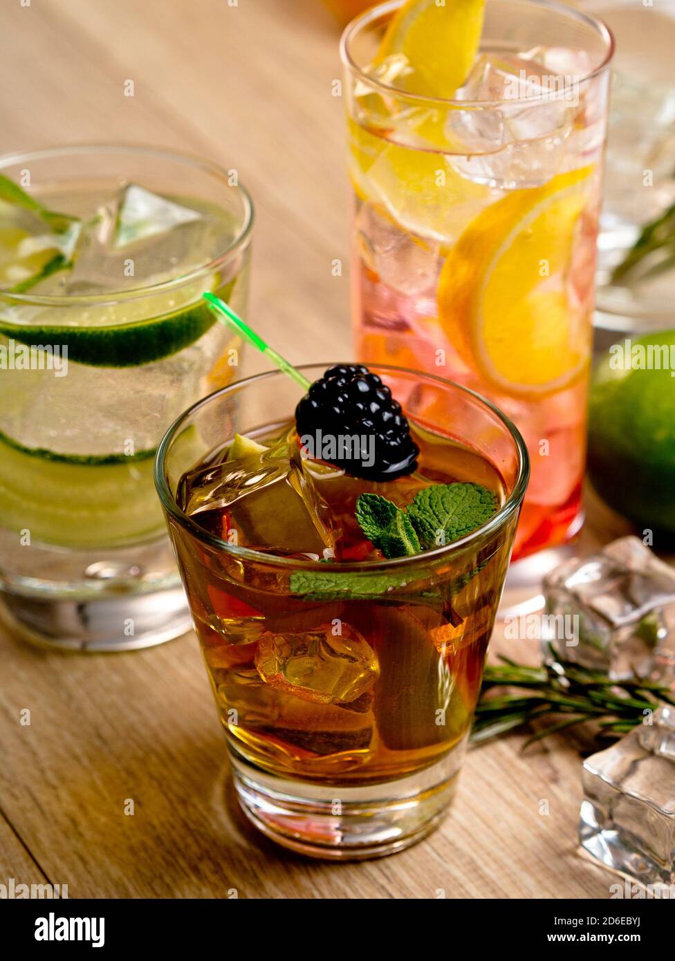 Cold refreshing summer drinks and cocktails Stock Photo - Alamy