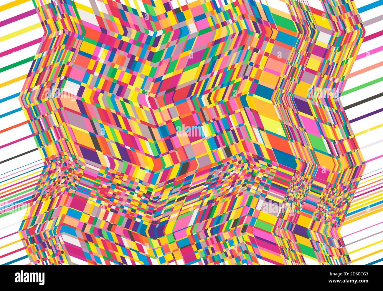 mosaic background, tessellation pattern. vibrant wavy, waving and ...