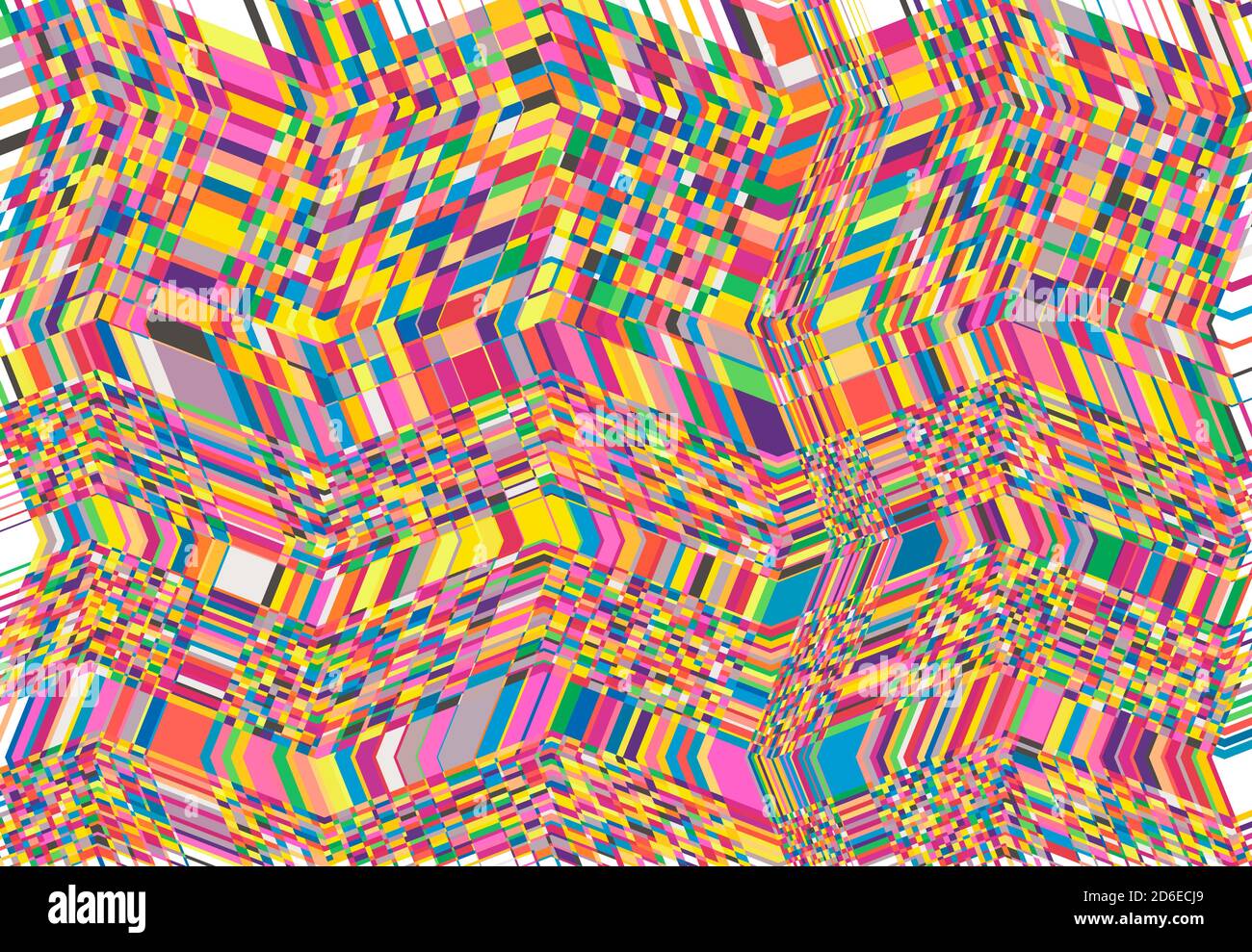 mosaic background, tessellation pattern. vibrant wavy, waving and ...