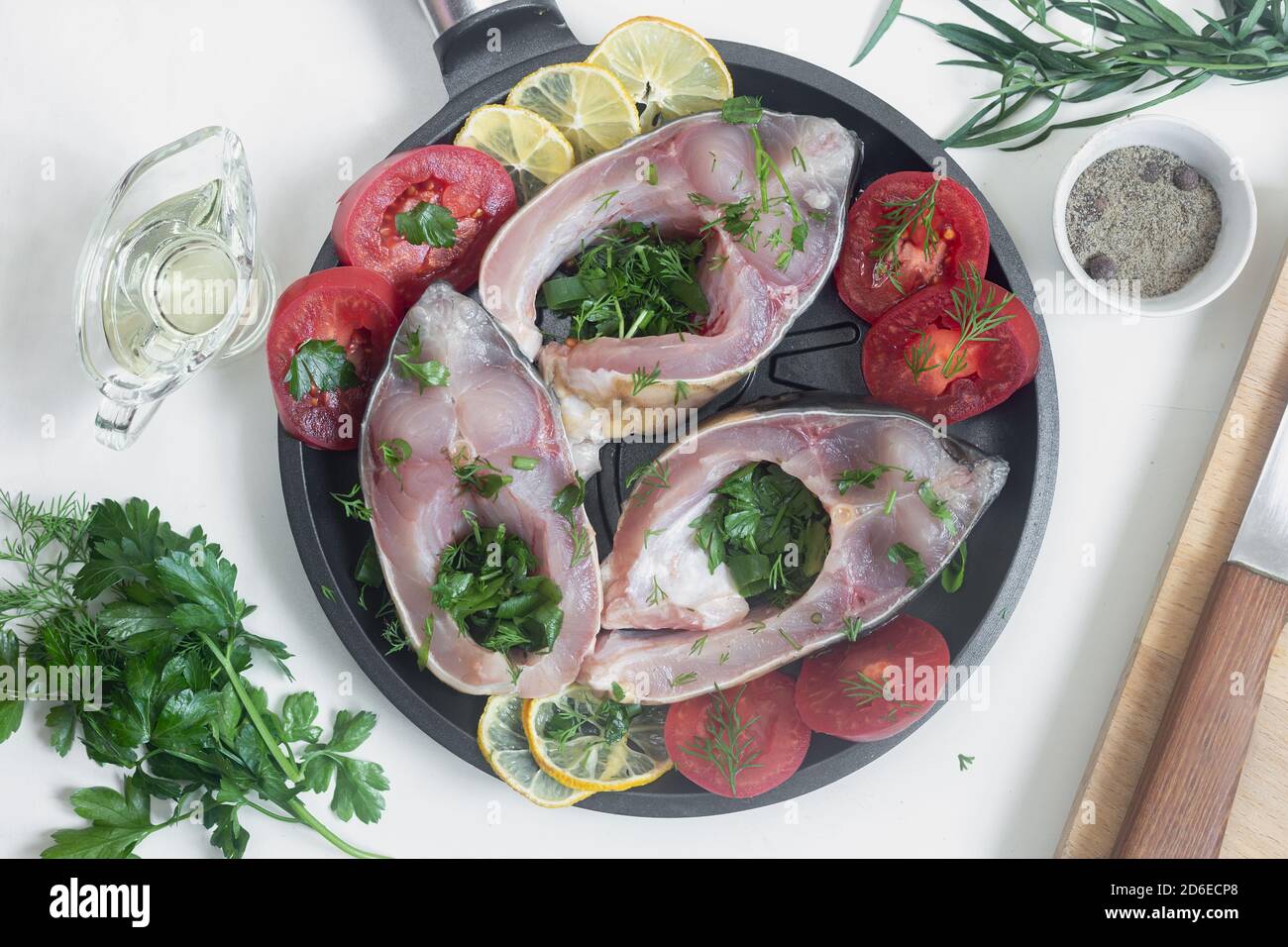 Prepared frying fish carp hi-res stock photography and images - Alamy