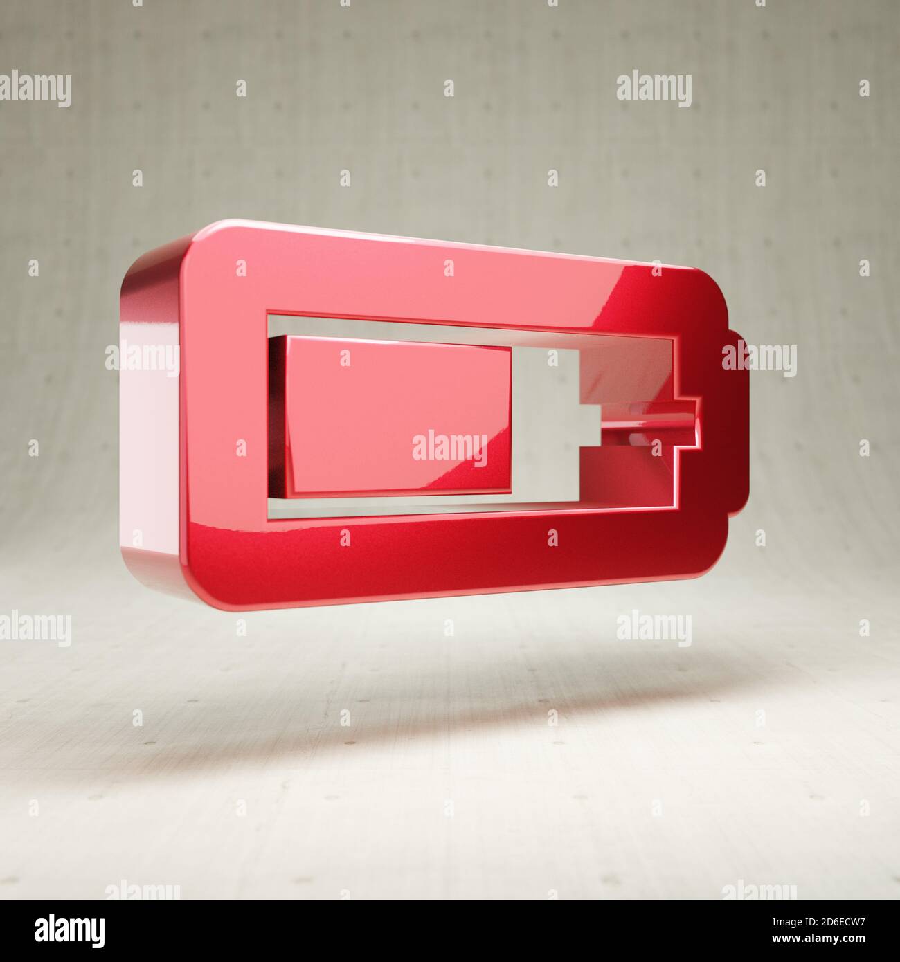 Half Battery icon. Gold glossy Half Battery symbol isolated on white ...