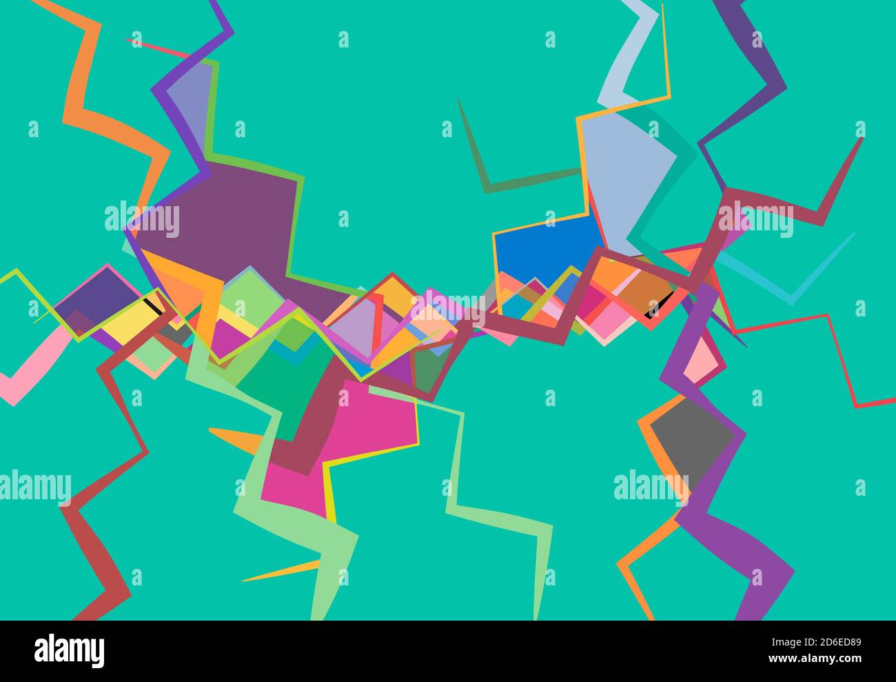 Geometric formation mosaic, tessellation design element, background ...