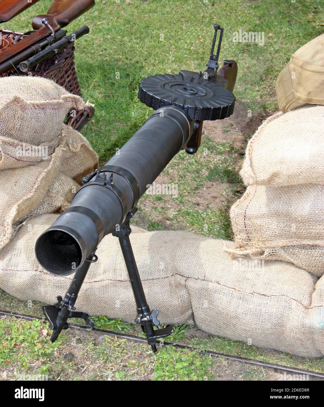 A World War One British Military Machine Gun Stock Photo - Alamy