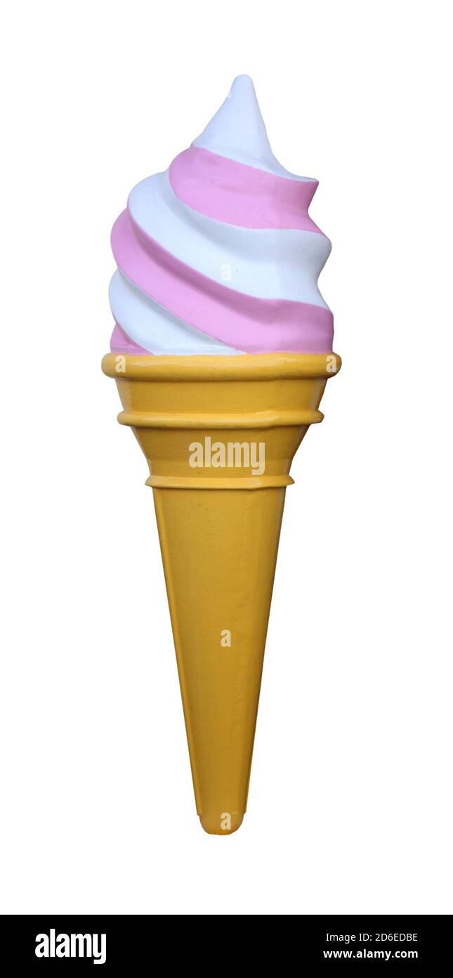 A Model of a Soft Ice Cream Cone Stock Photo - Alamy