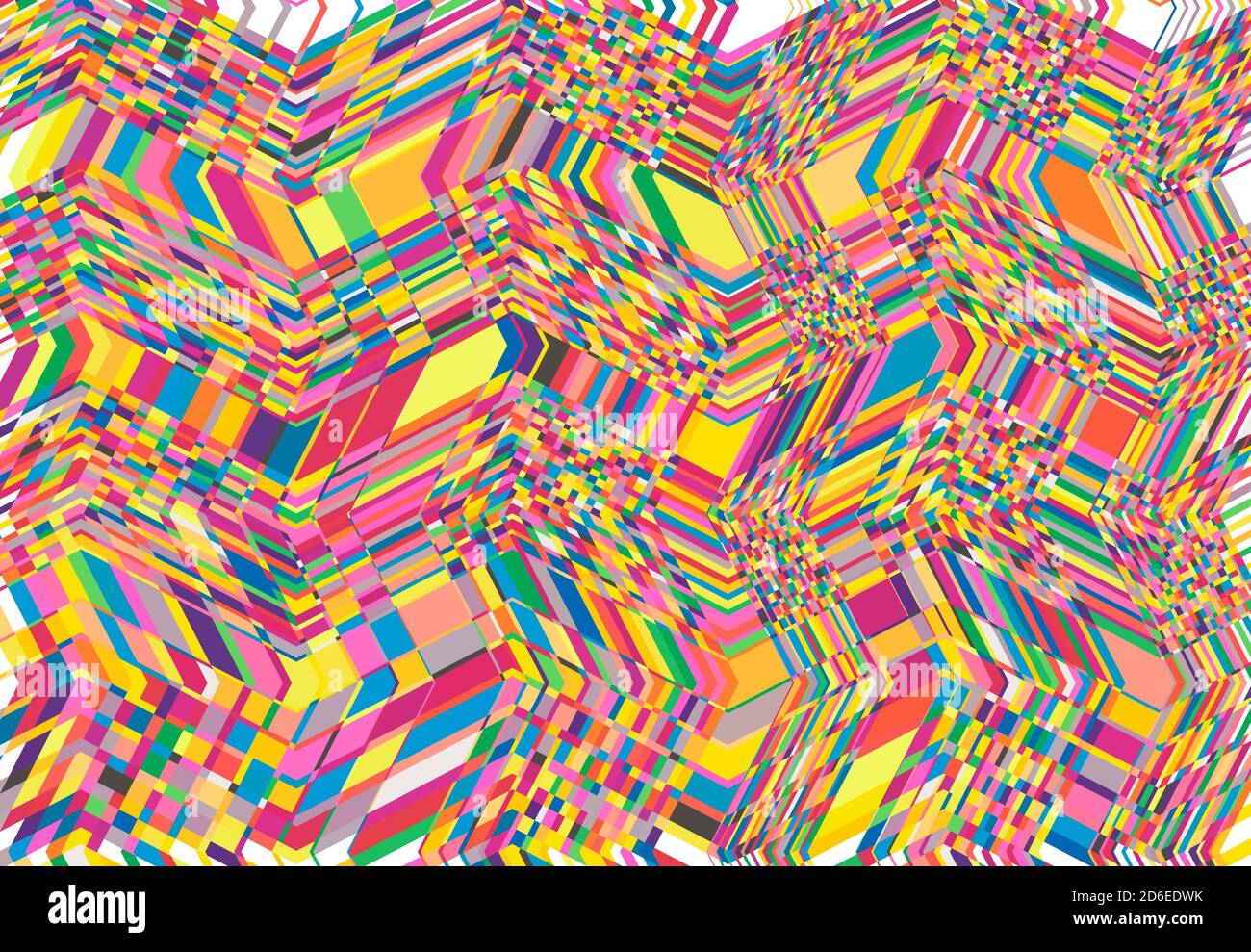 mosaic background, tessellation pattern. vibrant wavy, waving and ...