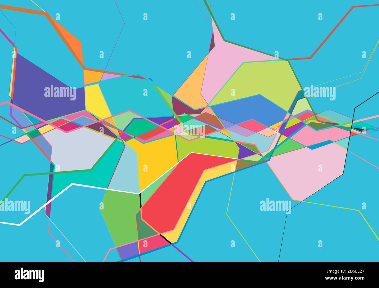 Geometric formation mosaic, tessellation design element, background ...