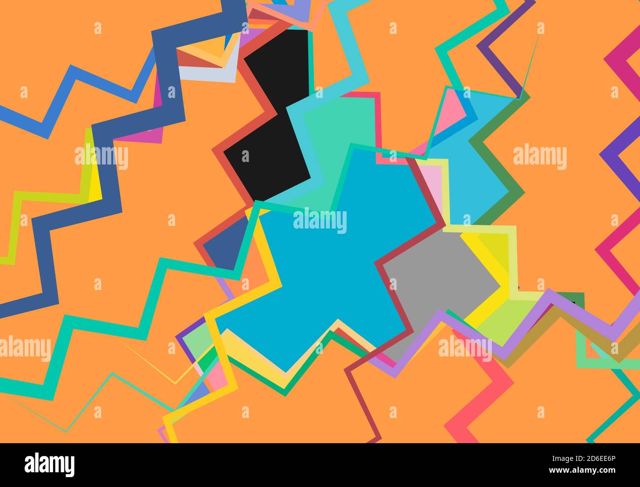 Geometric formation mosaic, tessellation design element, background ...