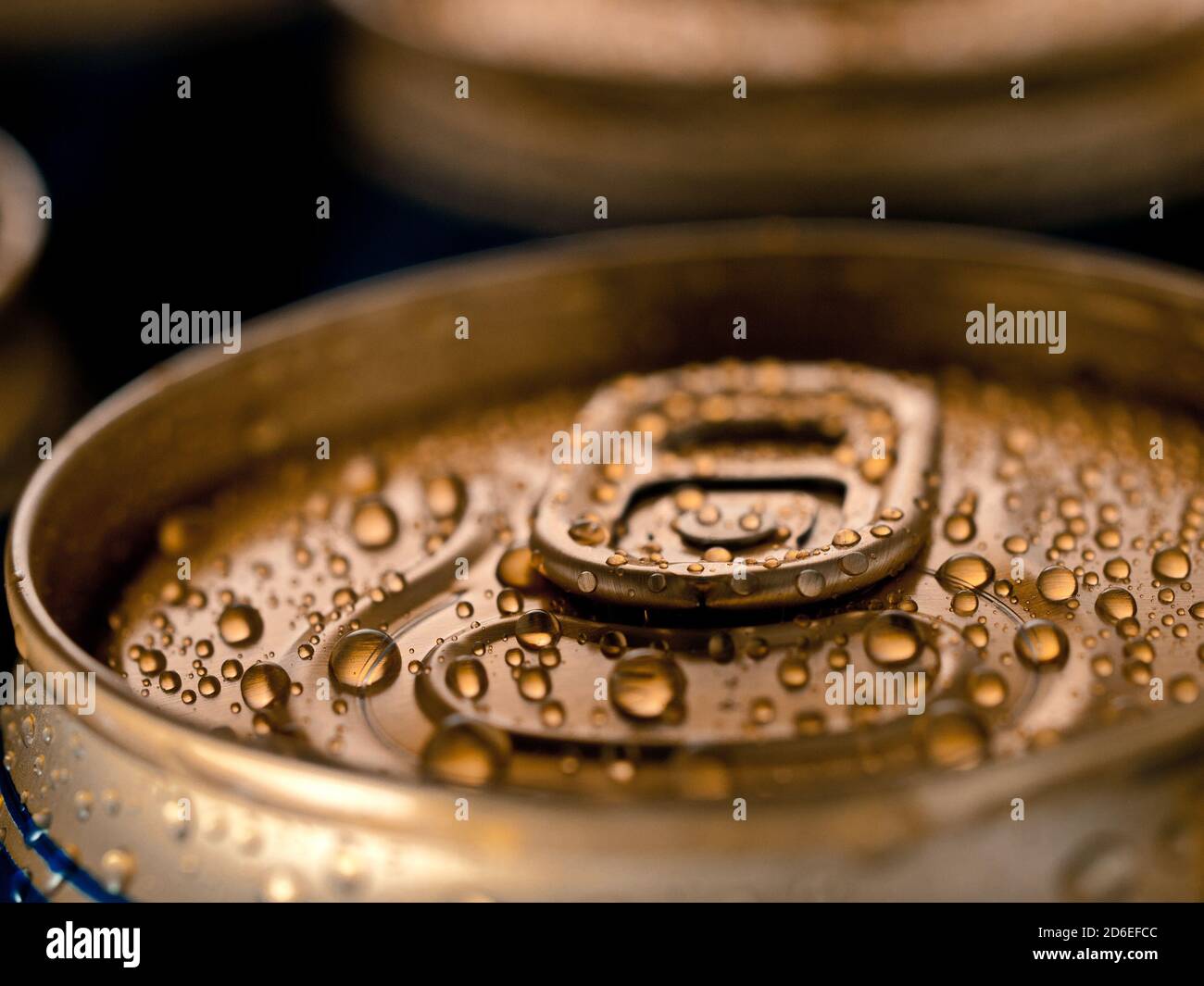 Top part of beer cans, close up view Stock Photo - Alamy