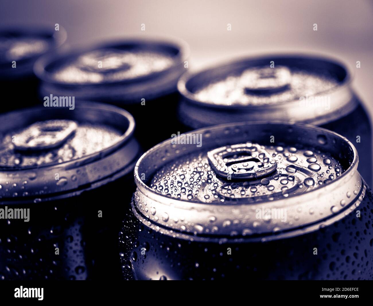 Top part of beer cans, close up view Stock Photo - Alamy