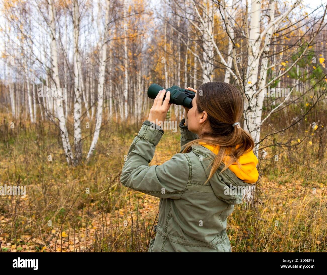 Woman birdwatcher hi-res stock photography and images - Alamy
