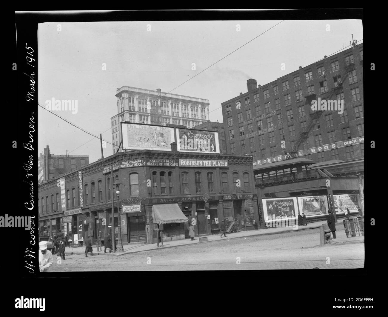 View of the northwest corner of Canal Street and Van Buren Street ...