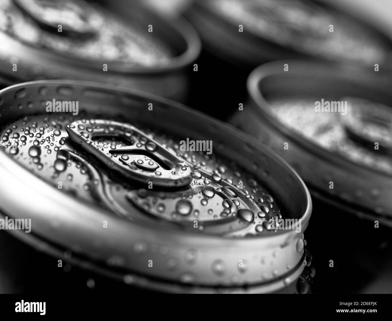 Top part of beer cans, close up view Stock Photo - Alamy