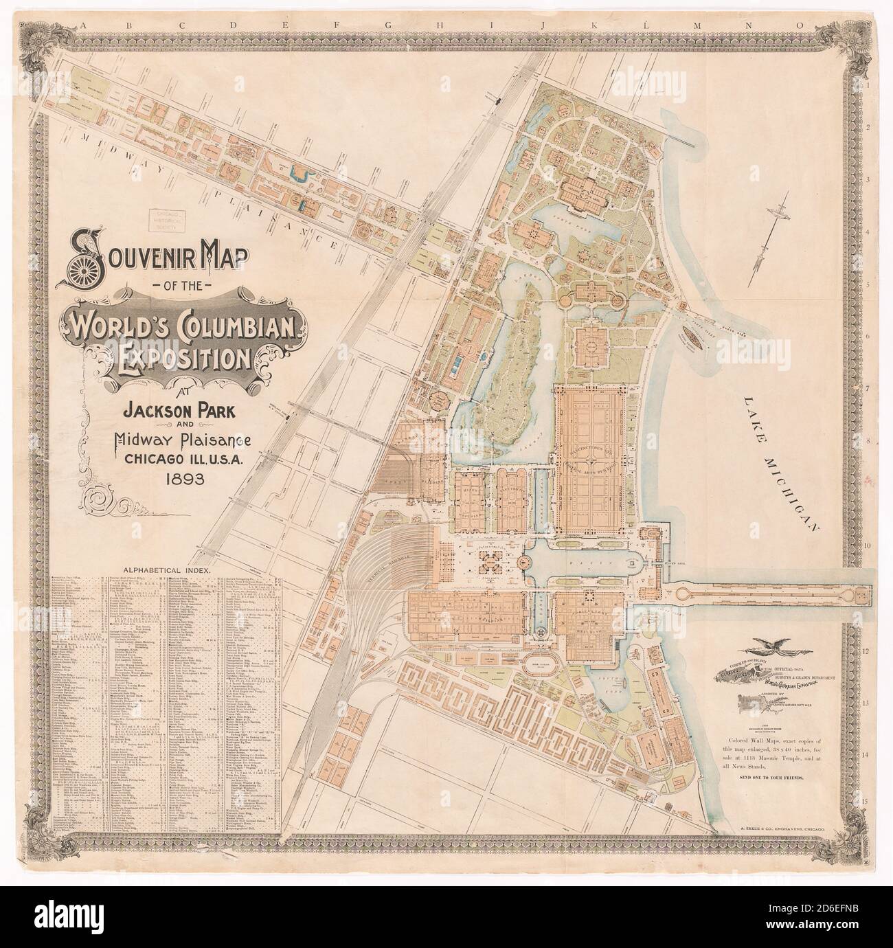 1890s chicago map hi-res stock photography and images - Alamy