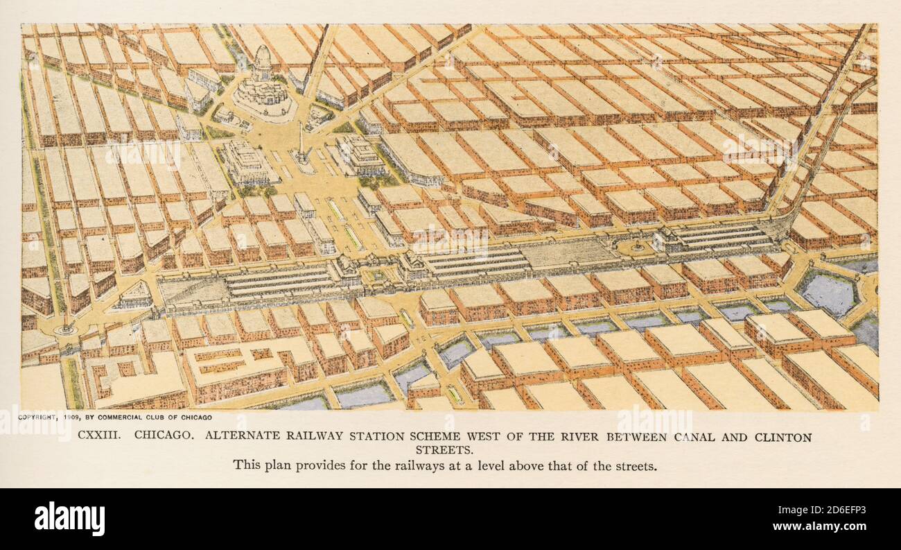 Alternate railway station scheme west of the river between Canal and ...