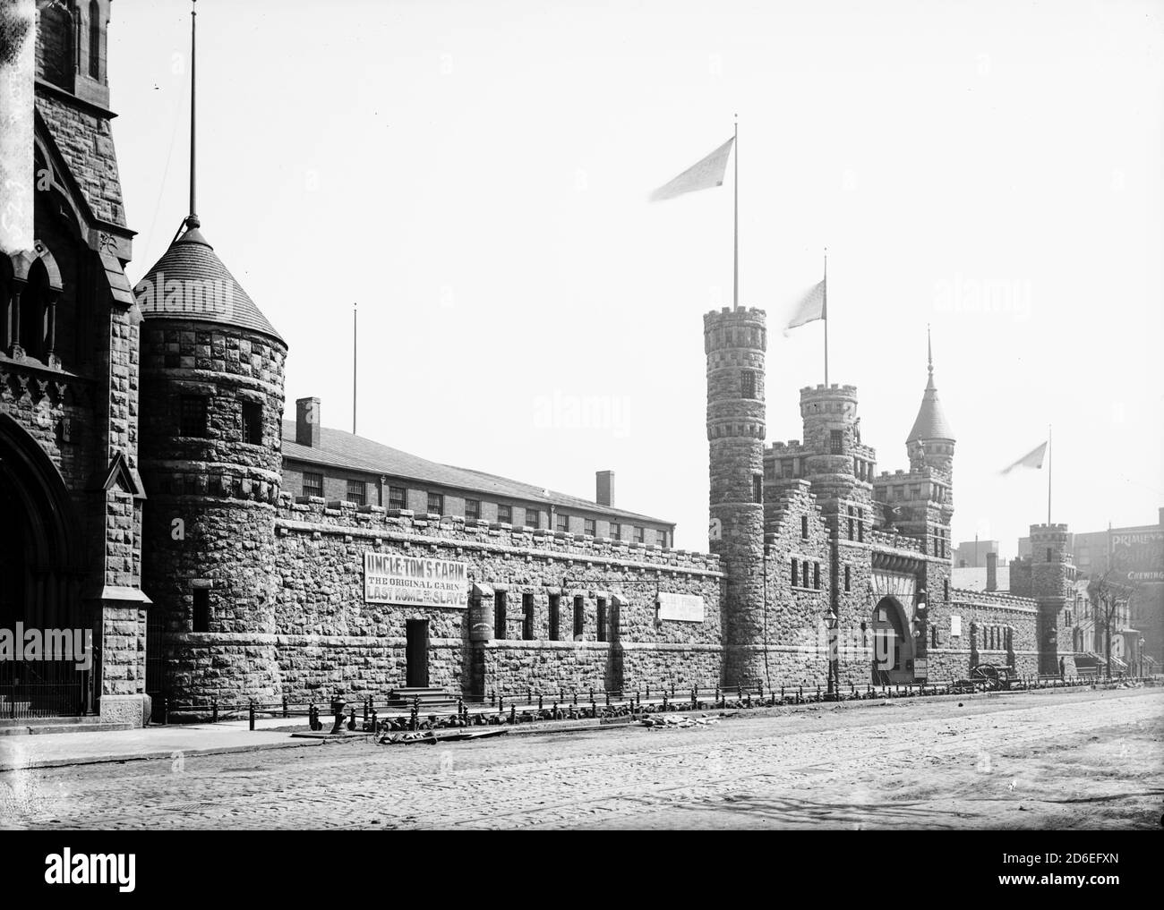 Exterior view of front entrance to the Libby Prison War Museum, Chicago ...