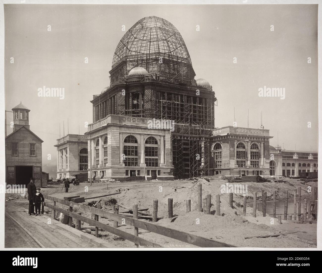 View of the Administration Building under construction for the World's ...