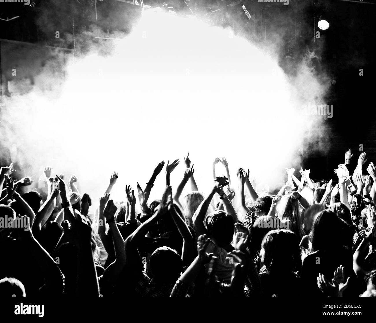 Edm Crowd Black And White