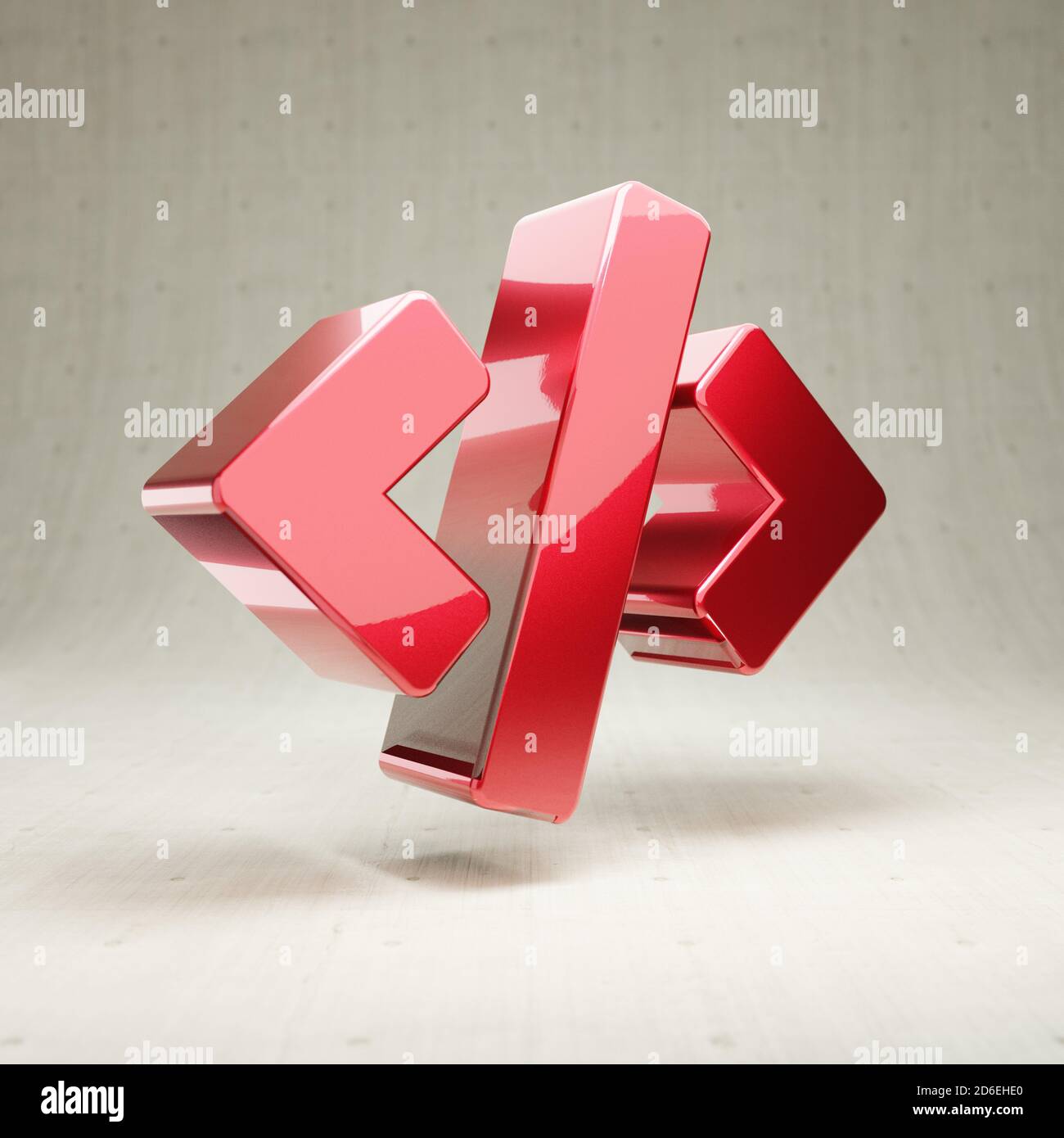 Code icon. Gold glossy Code symbol isolated on white concrete ...