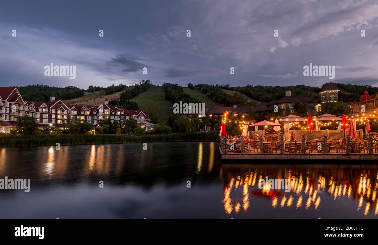 Village of blue mountain resortat Collingwood ontario Stock Photo - Alamy